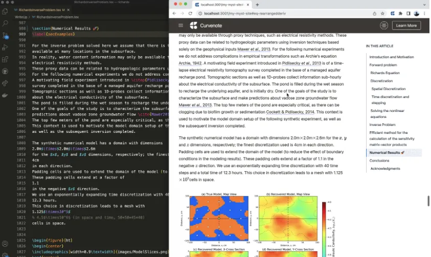 How to use LaTeX with MyST Markdown - Curvenote Blog