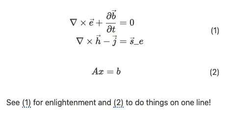Math and Equations - MyST Markdown