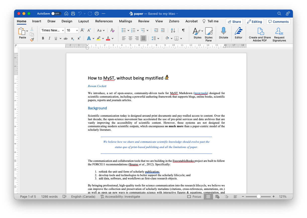 Working with MyST Documents - MyST Markdown Guide