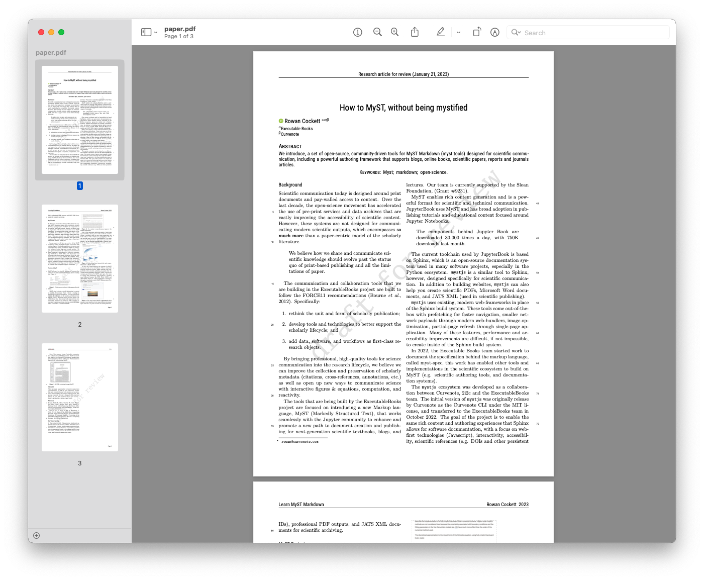 Working with MyST Documents - MyST Markdown Guide